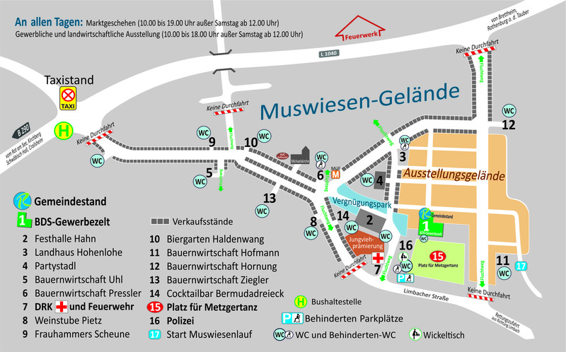 Muswiese | Geländeplan